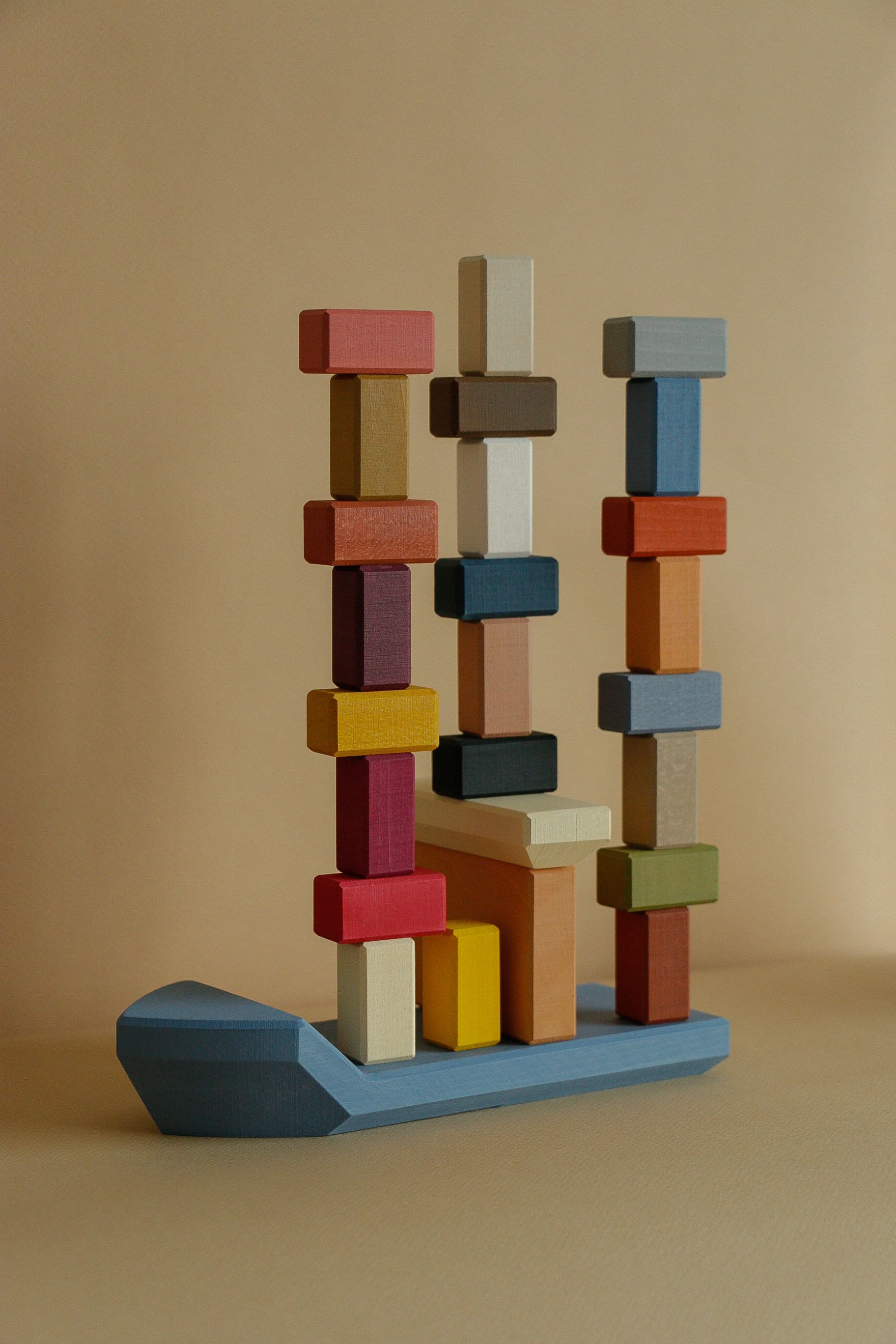Wooden Building Blocks. Ship With Blocks. Wooden Blocks. Merchant Ship ...
