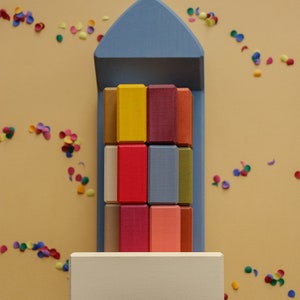 Wooden Building Blocks. Ship With Blocks. Wooden Blocks. Merchant Ship ...
