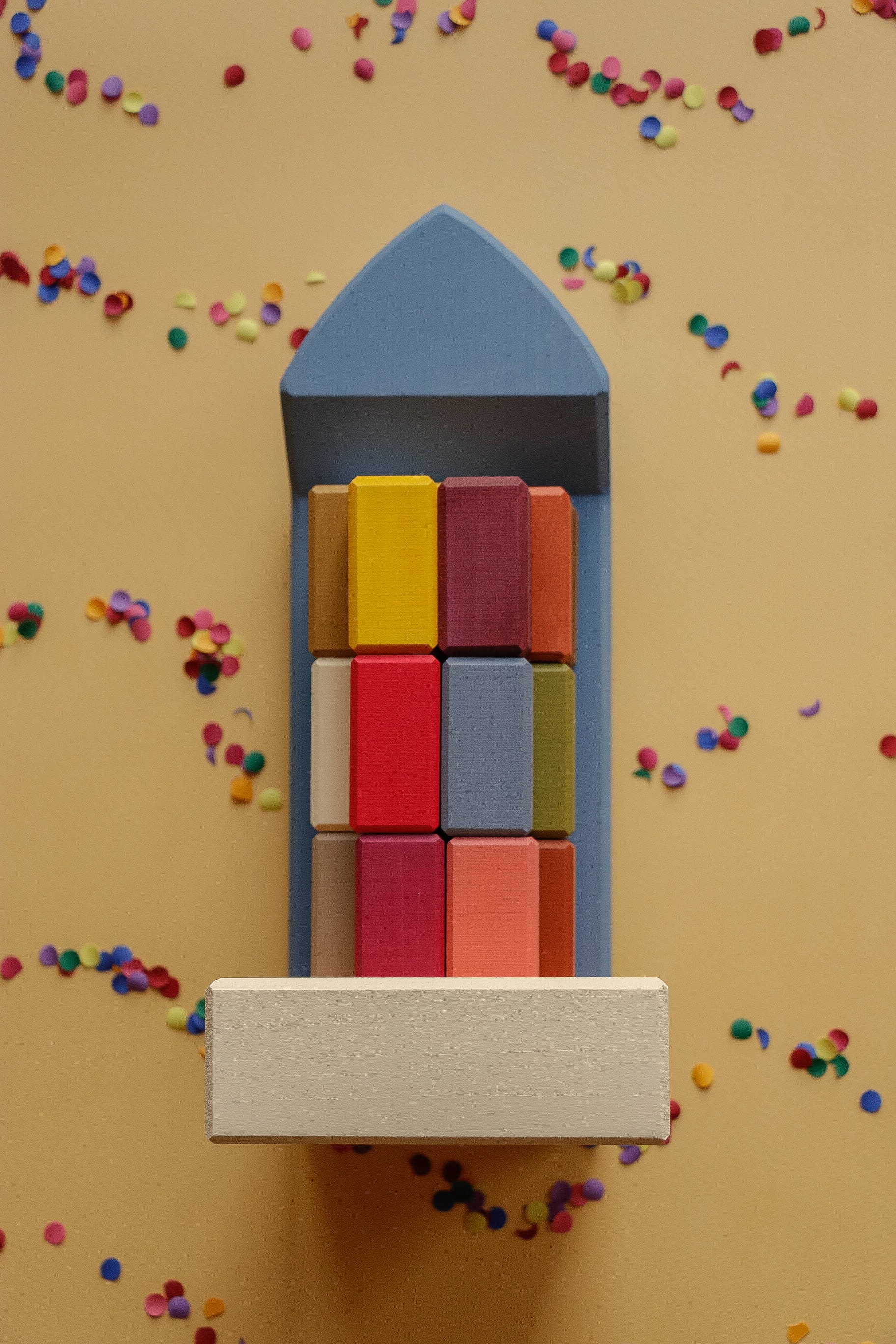 Wooden Building Blocks. Ship With Blocks. Wooden Blocks. Merchant Ship ...