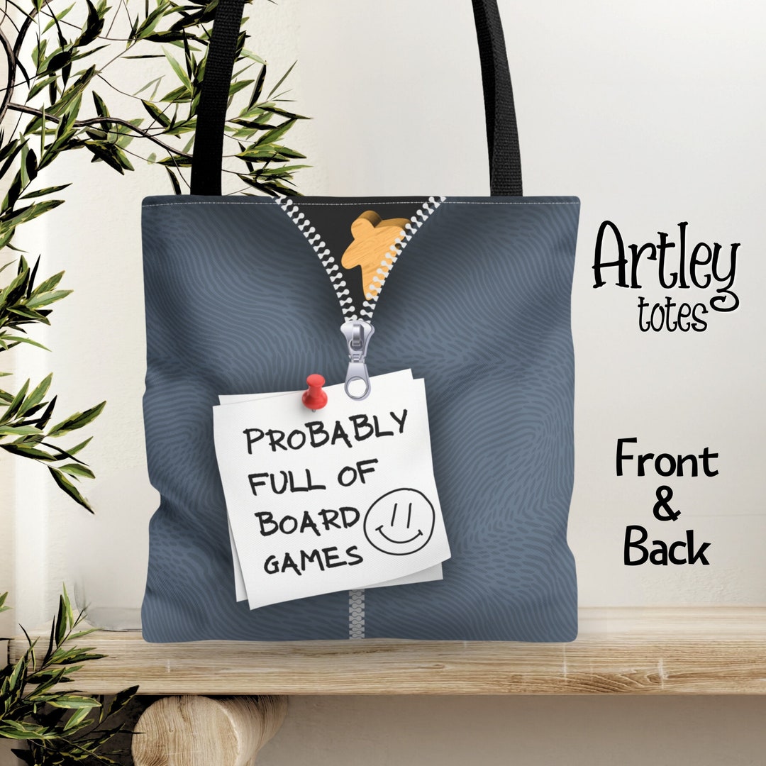Cute Board Game Tote Bag Gift for Tabletop Gamers, Funny Board Game ...