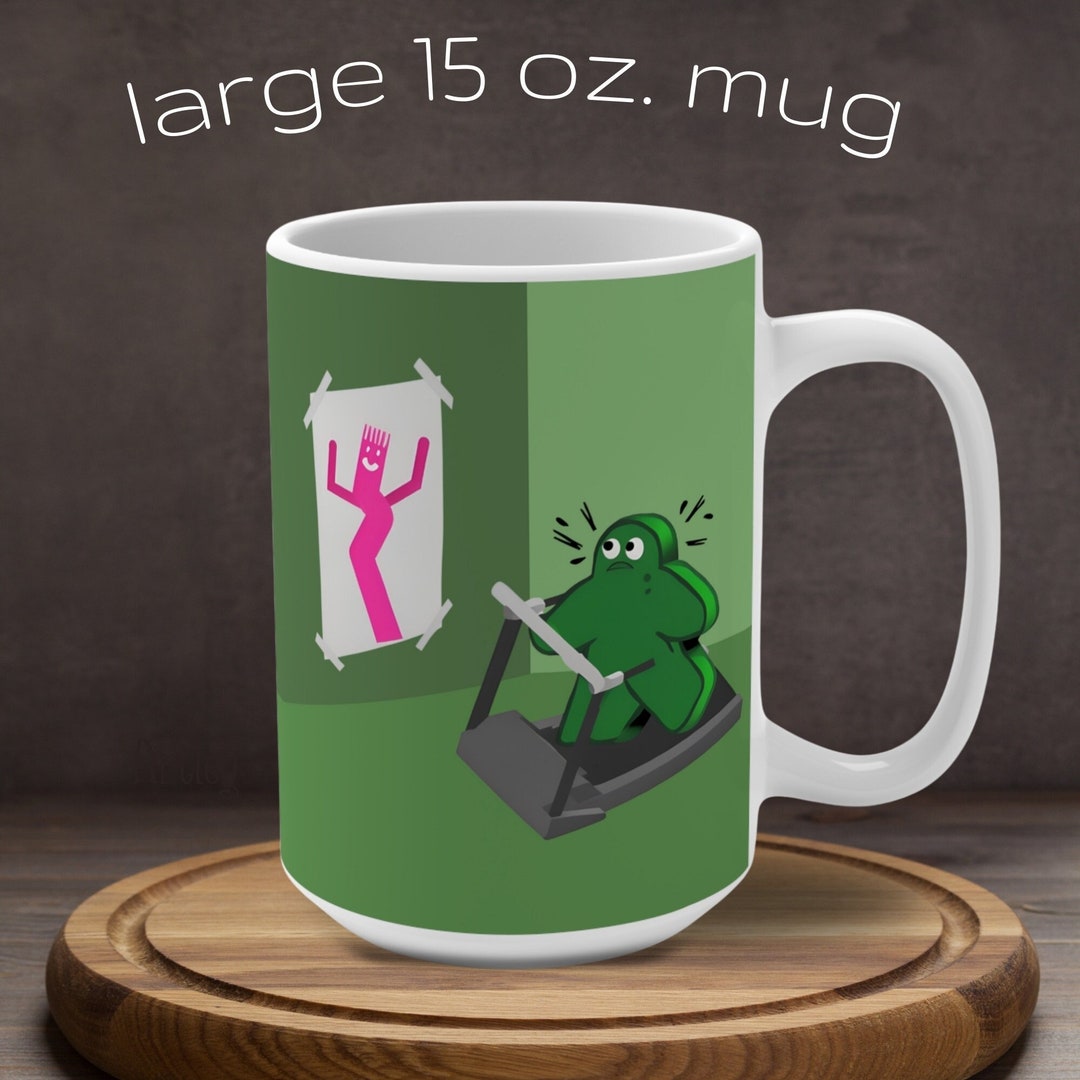 Funny Meeple Mug Gift for Board Gamers, Board Game Mug Coffee Cup ...