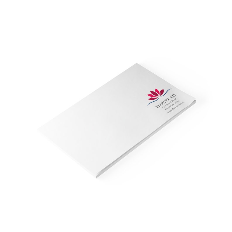 Business Logo Post-it® Note Pads Custom Business Notepads Stationery ...