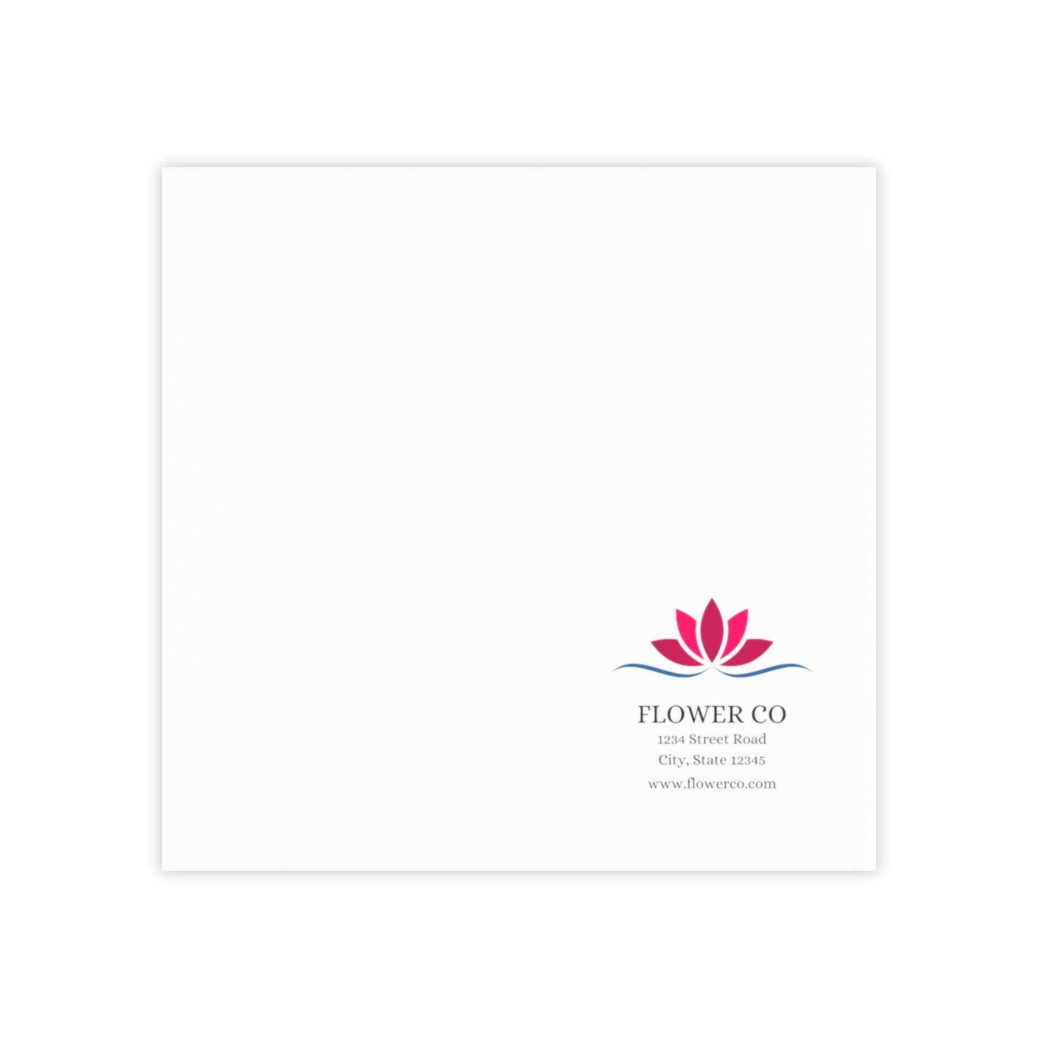 Business Logo Post-it® Note Pads Custom Business Notepads Stationery ...