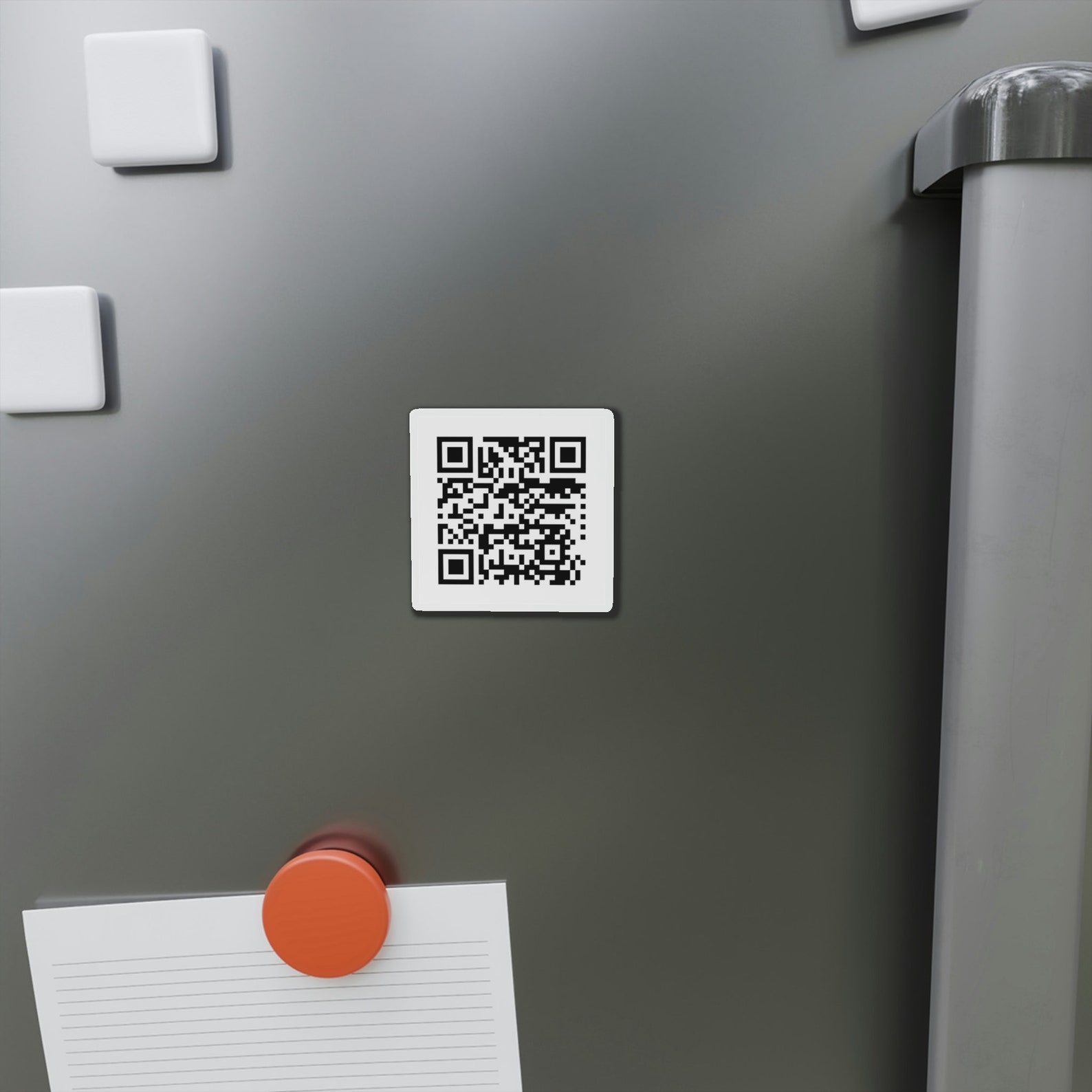 Custom QR Code Die-cut Magnets Business Material Promo Item Company ...