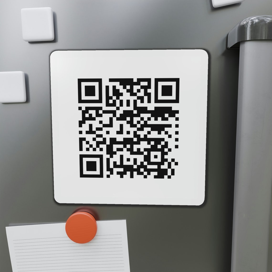 Custom QR Code Die-cut Magnets Business Material Promo Item Company ...