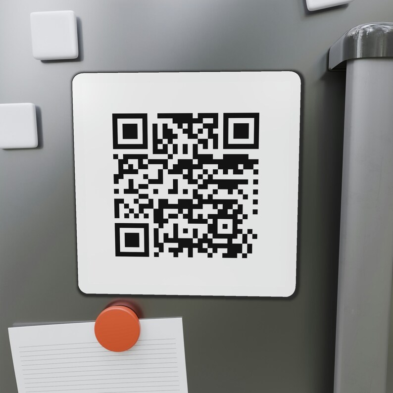 Custom QR Code Die-cut Magnets Business Material Promo Item Company ...