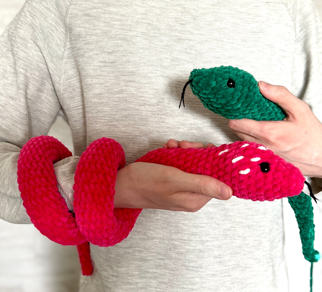 Snake Plush CROCHET PATTERN Pdf, Snake Keychain, Handmade Scrunchies ...