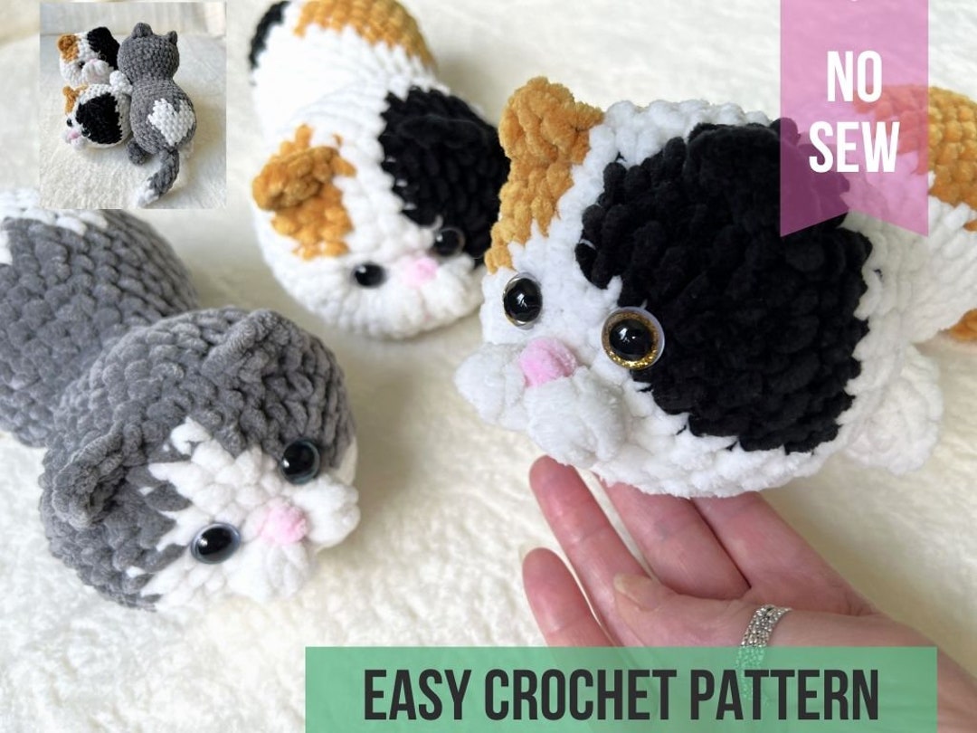 Crochet Cat Plushie 2in1 CROCHET Pattern, Munchkin Kitten, Plush Toy ...