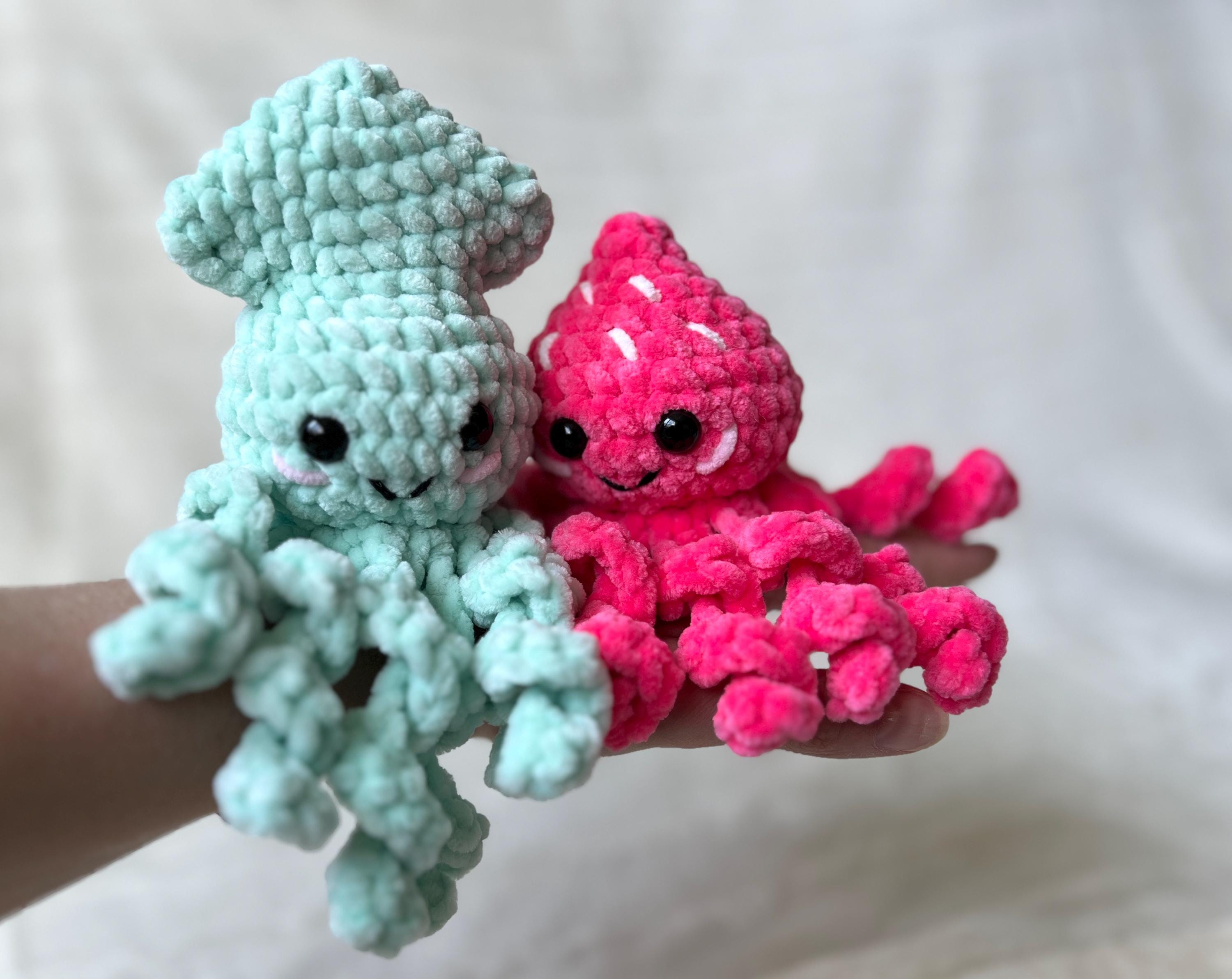 Squids 3in1 Plush CROCHET PATTERN, Amigurumi Toy, No SEW Easy Crochet ...