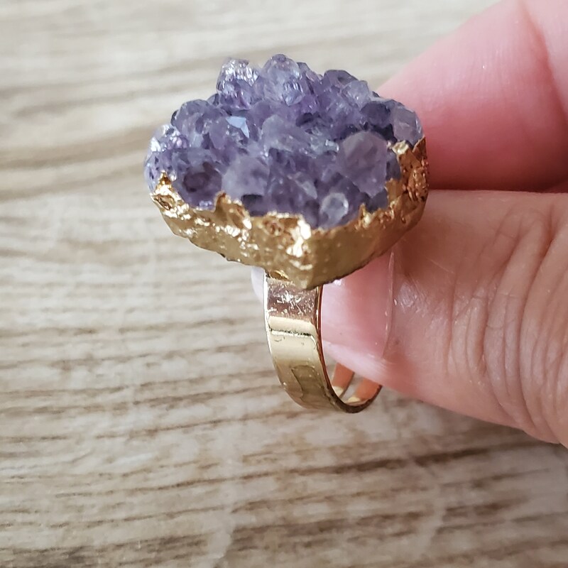 Druzy Ring - Etsy