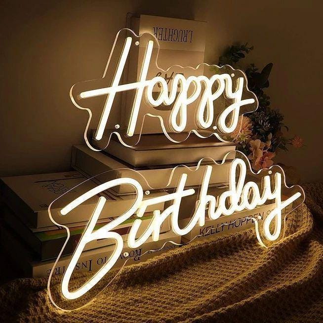 Neon Birthday Sign, Room Decor Sign, Custom Neon Signs, LED Neon ...