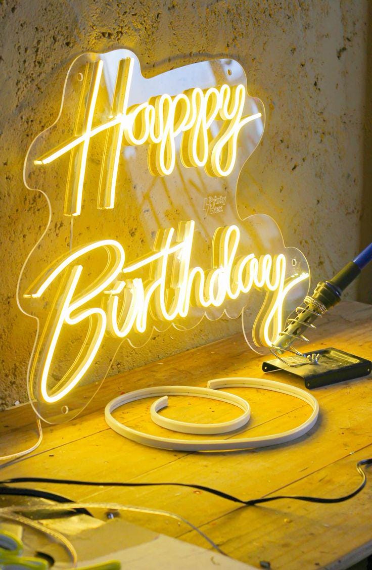 Neon Birthday Sign, Room Decor Sign, Custom Neon Signs, LED Neon ...
