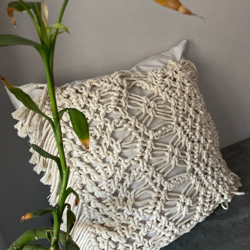 Macrame Pillow - Etsy