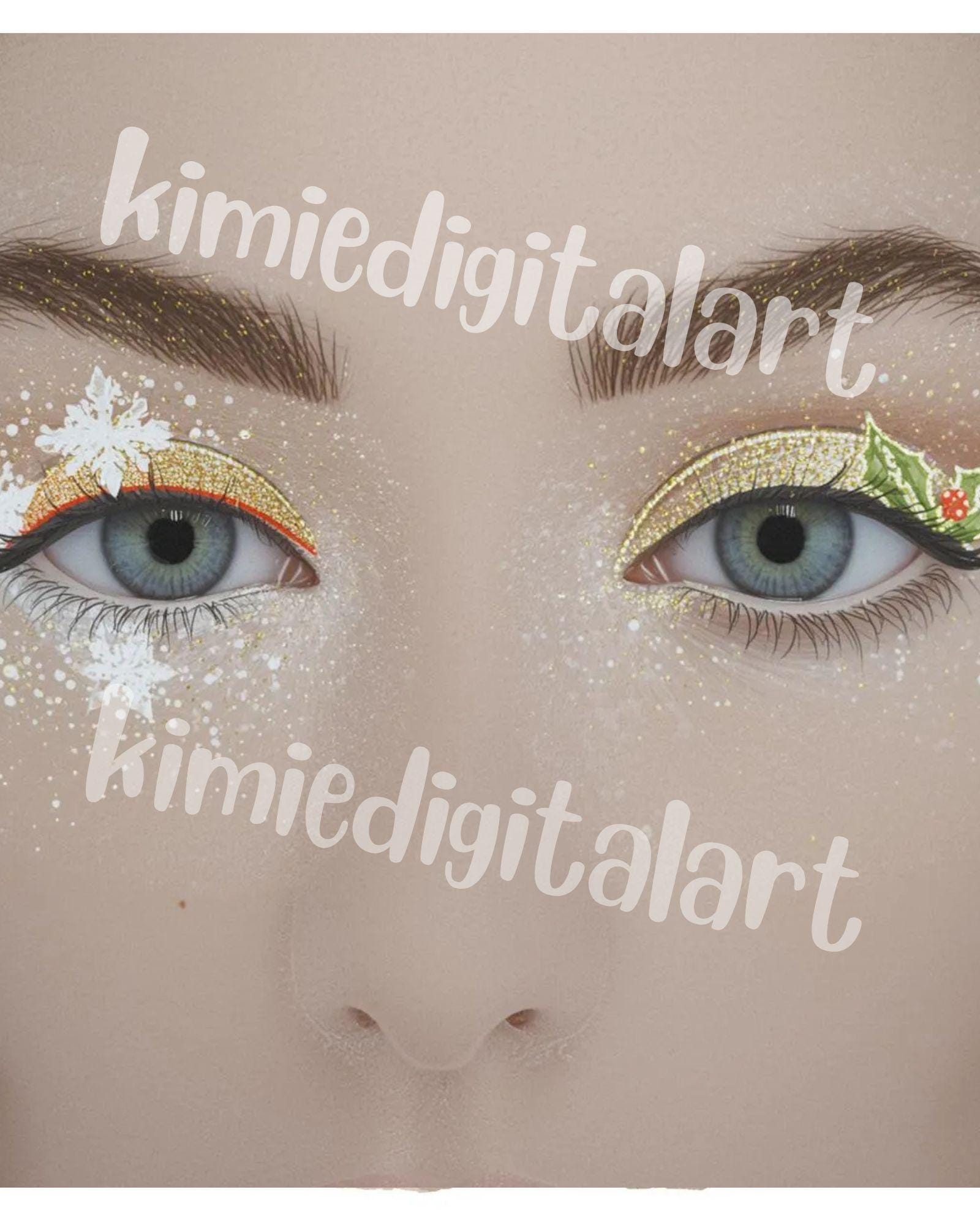 Spark Eye Clipart, Stylized Christmas Eyes (digital Download) - Etsy