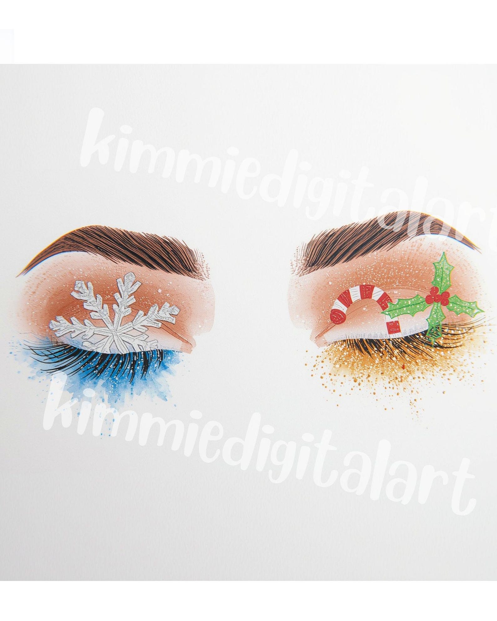 Spark Eye Clipart, Stylized Christmas Eyes (digital Download) - Etsy