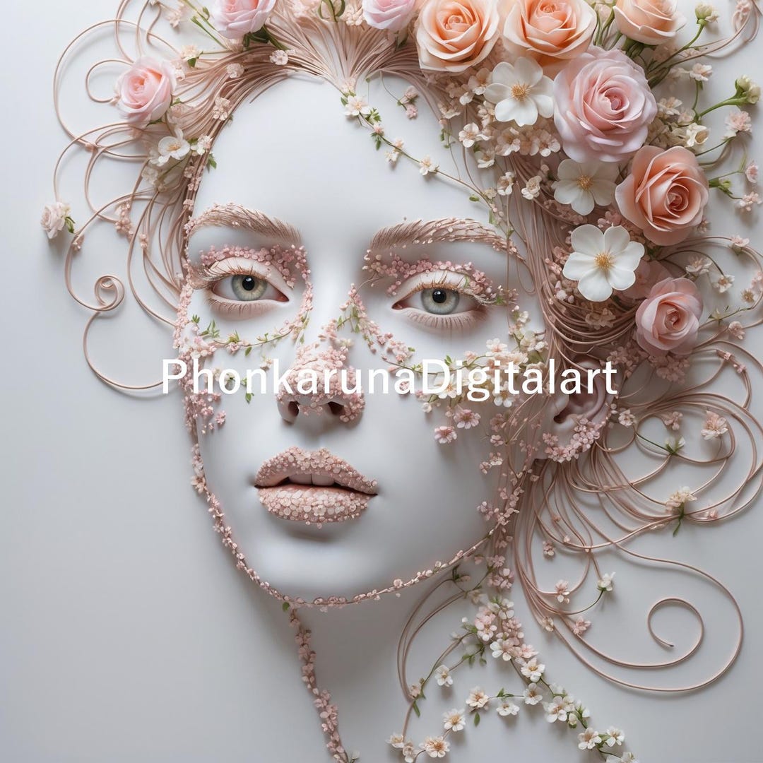 Women Face Art Digital Download , Wall Art, Perfect Gift 10 More Files ...