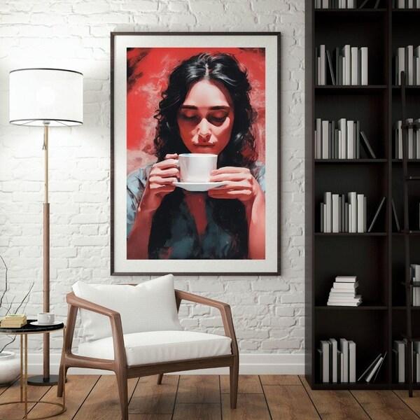 Black Woman With Dark Skin and Art of Pictures Watercolor Style ...