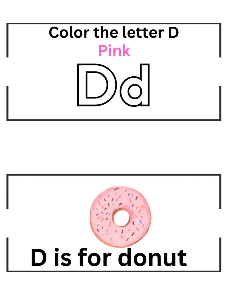 Letter of the Week Printable Worksheet, Alphabet Busy Book, Learning ...