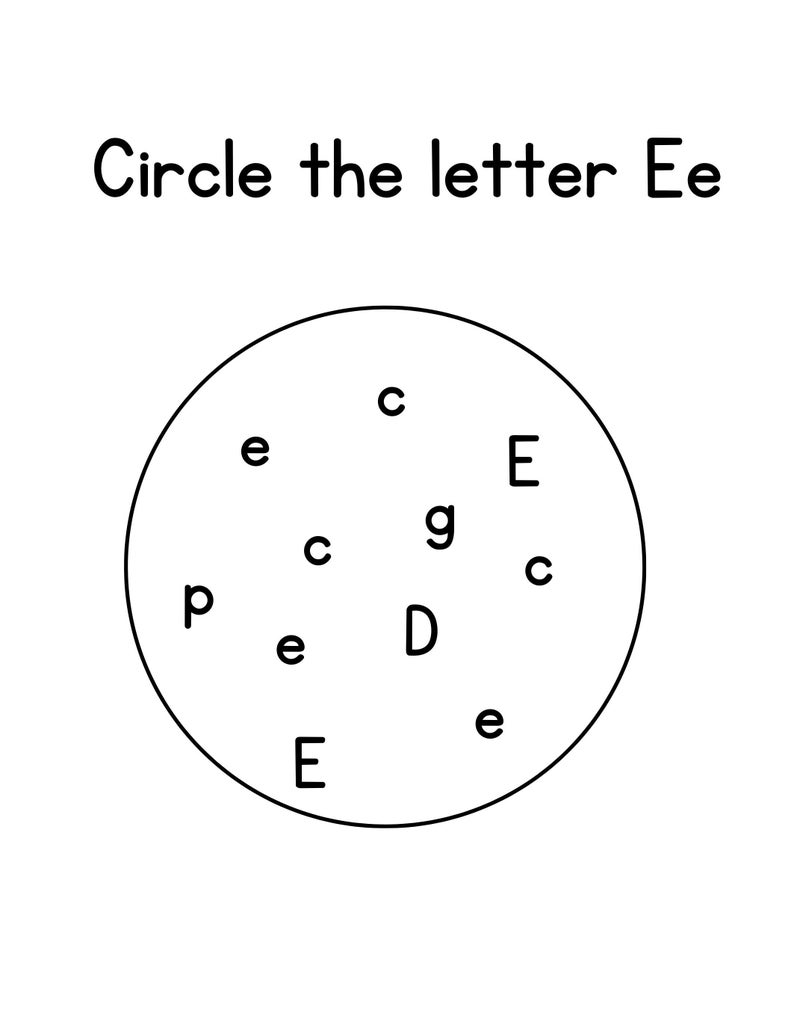 Letter of the Week Worksheets Printable, Alphabet Busy Book, Learning ...