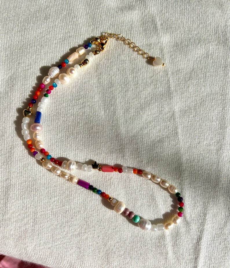 Freshwater Pearls Necklace in Different Colours, Aruba Necklace,beaded ...