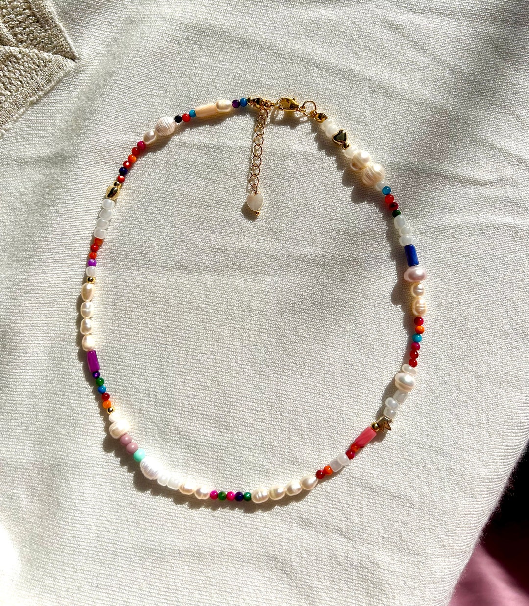 Freshwater Pearls Necklace in Different Colours, Aruba Necklace,beaded ...