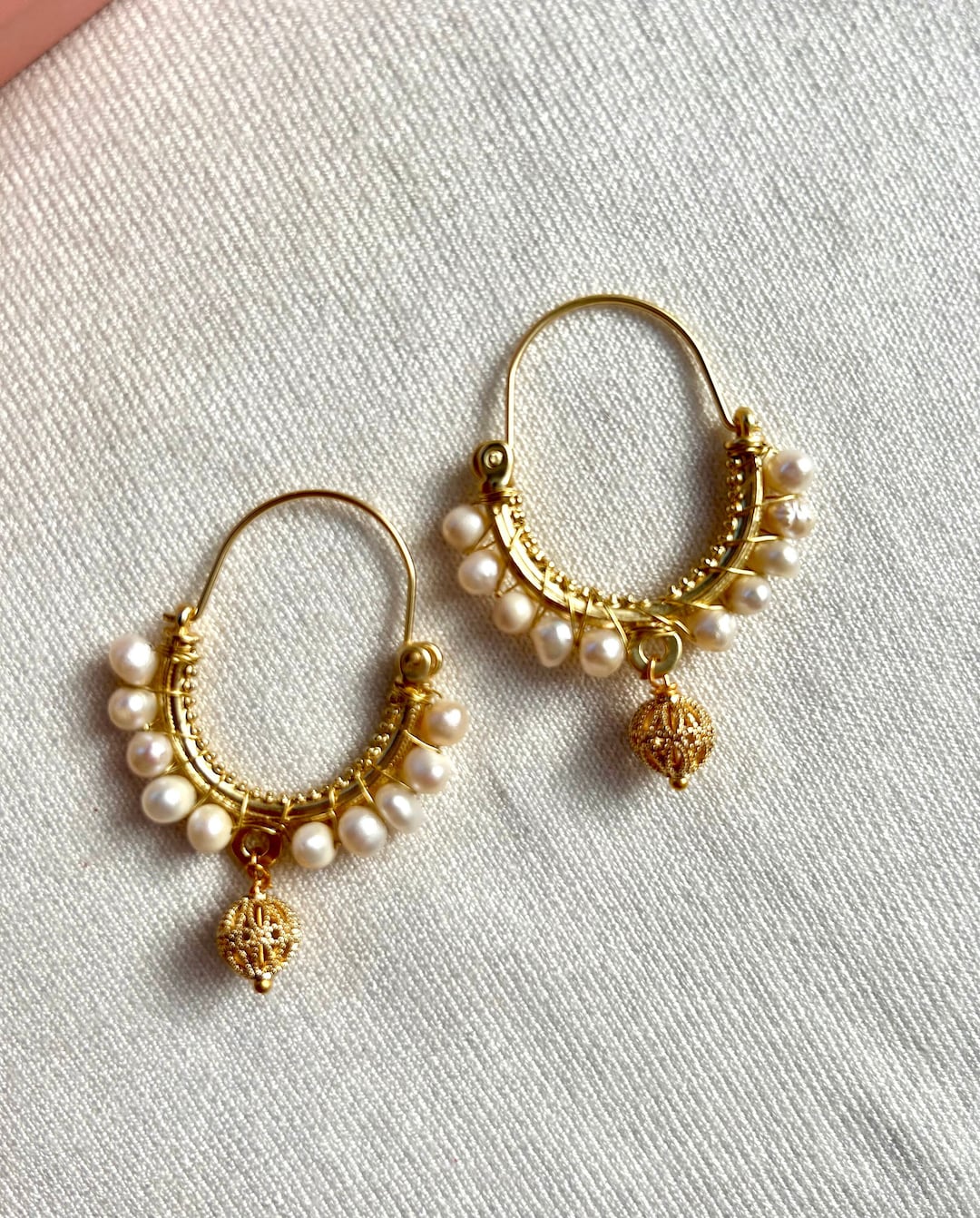Traditional Croatian Earrings With Pearls, Wedding Earrings,dangle ...