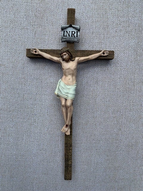 Hand-painted Crucifix, Hanging or in Base - Etsy