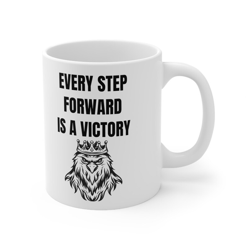 Soar to Success Every Step Forward is a Victory Inspirational Eagle Mug ...