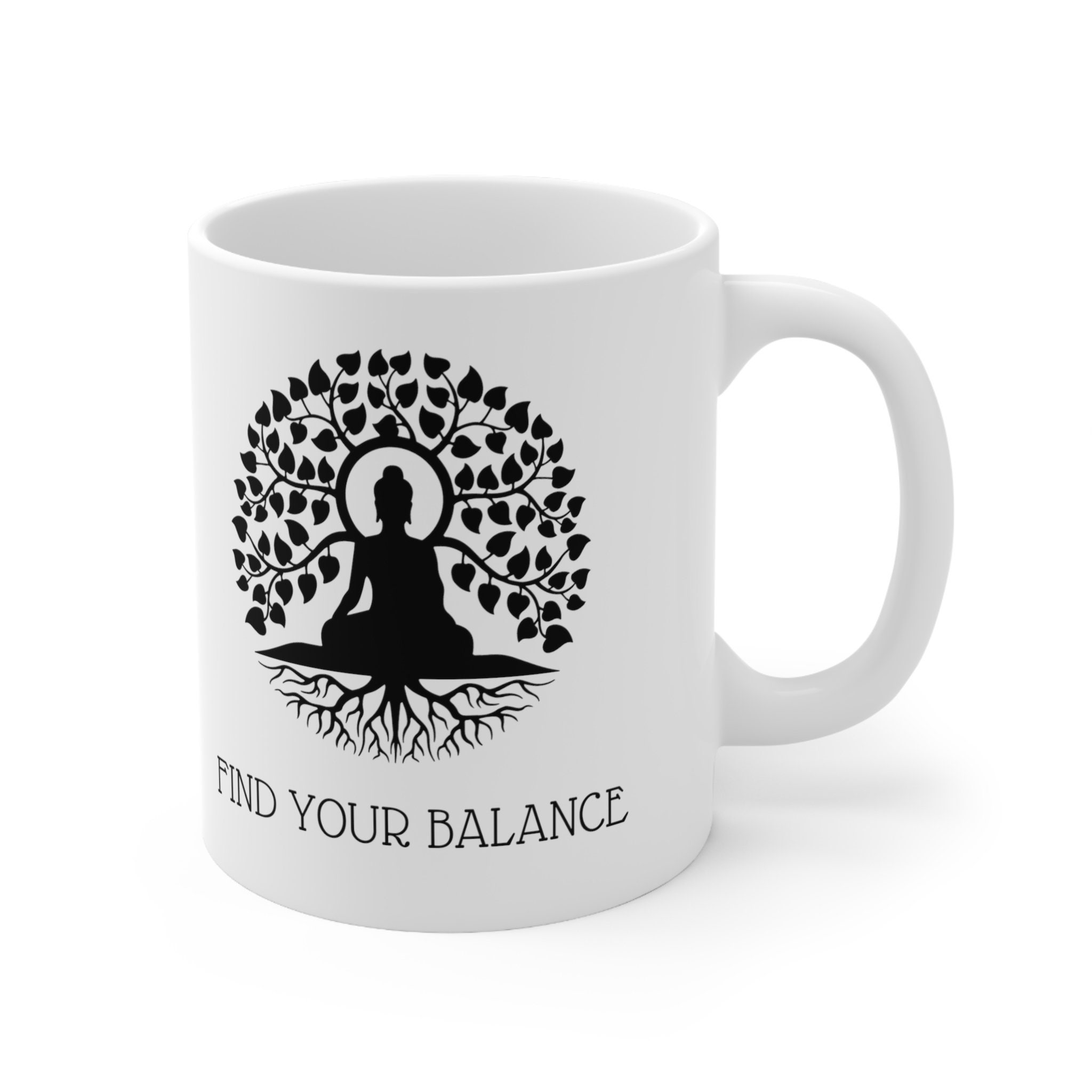 Find Your Balance With Buddha Yoga and Meditation Inspirational Mug ...