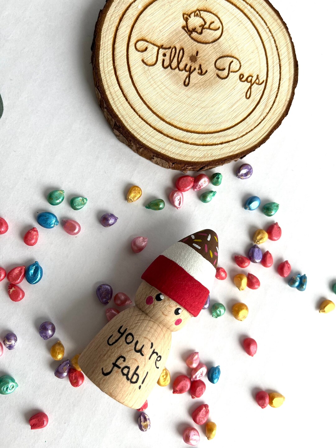Novelty Wooden Peg Dolls, Wooden Gnome, Gift for Friend, Mothers Day ...
