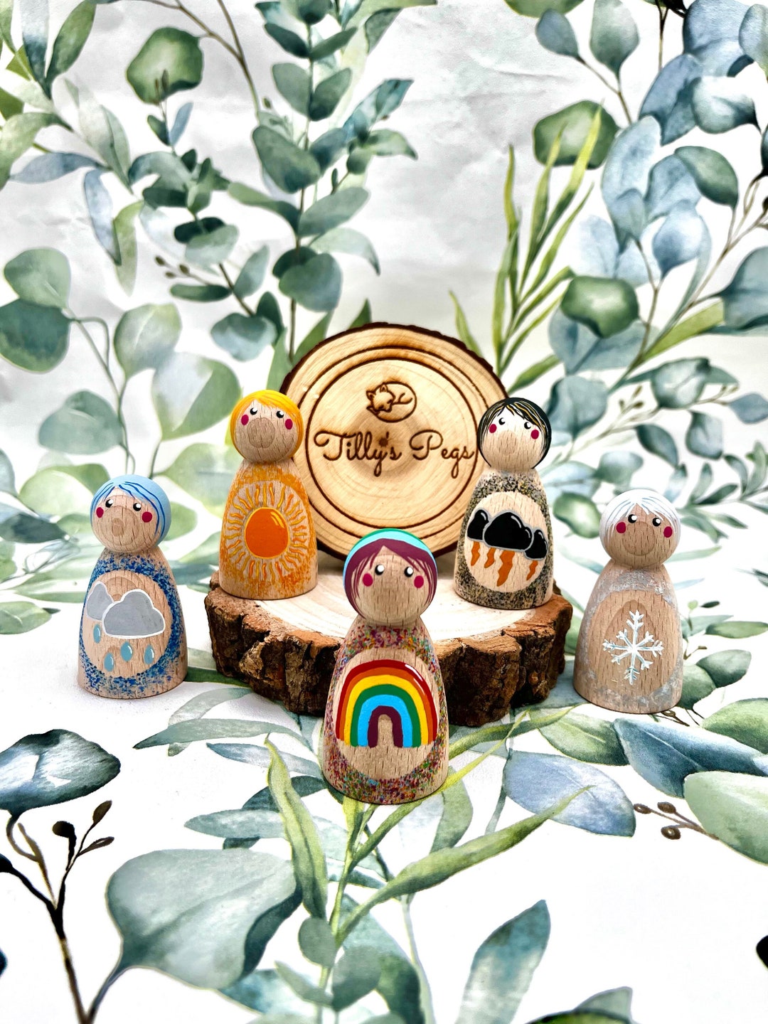 Weather Peg Dolls, Rainbow Peg Doll, Sun Peg Doll, Rain Peg Doll, Eyfs ...