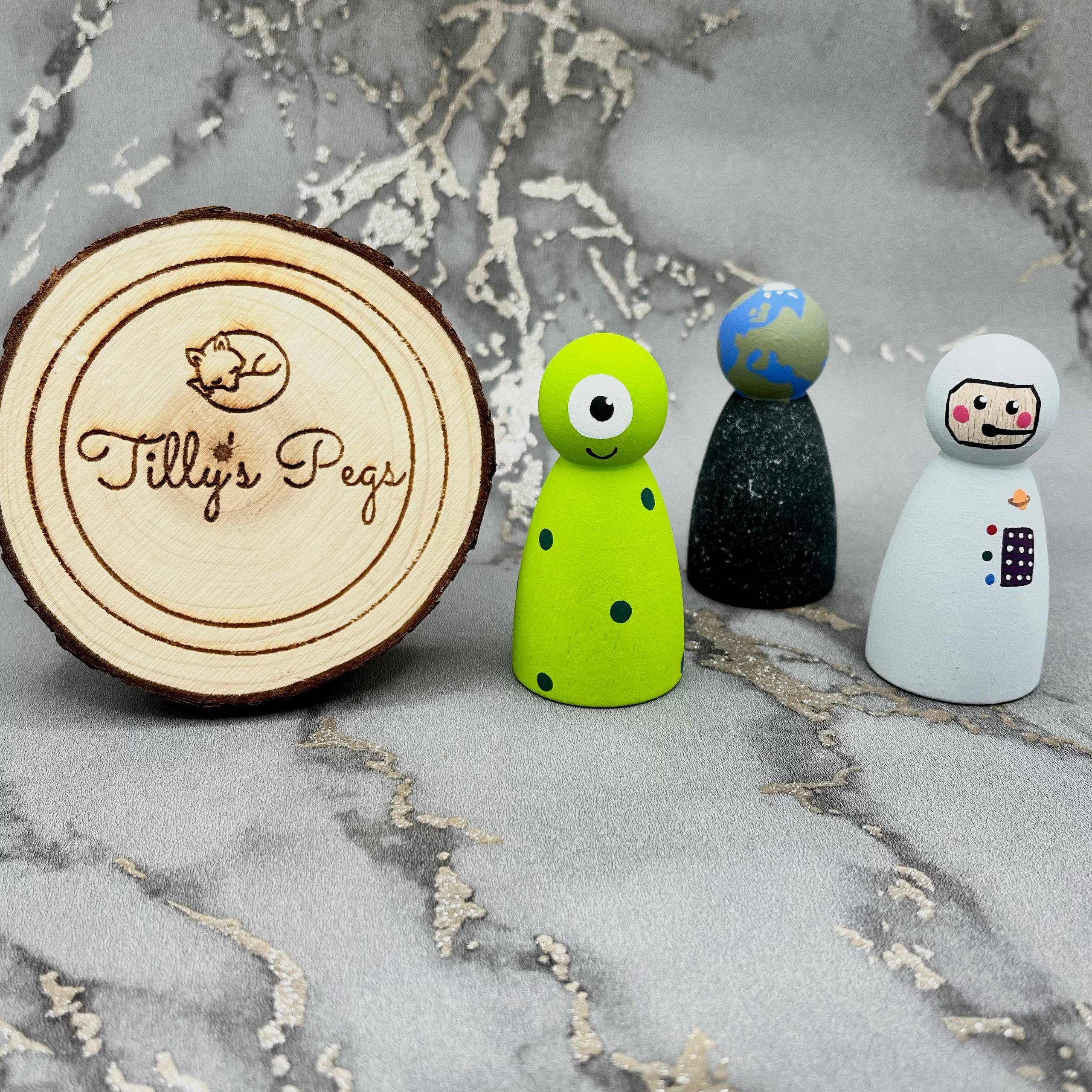 Space Peg Dolls Alien Toy Astronaut Peg Doll Wooden Peg - Etsy UK