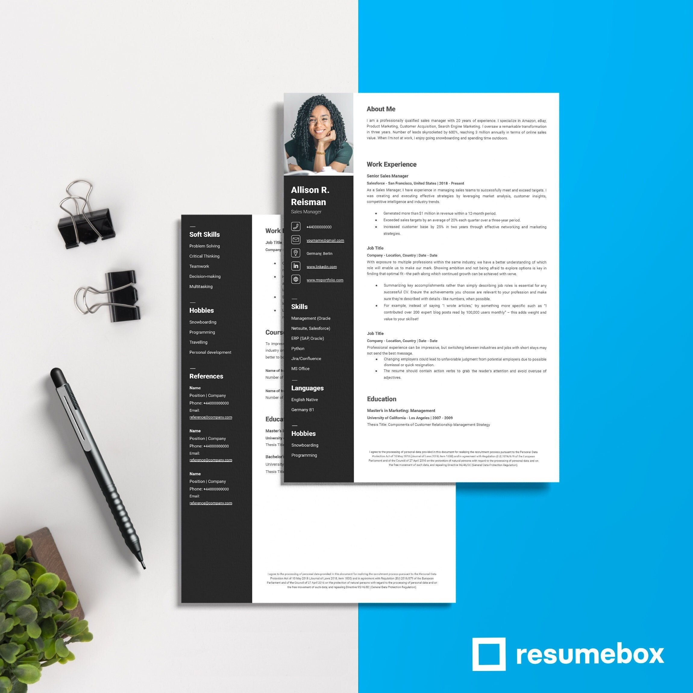 Sales Specialist Resume CV Templates - Stand Out and Land Your Dream ...