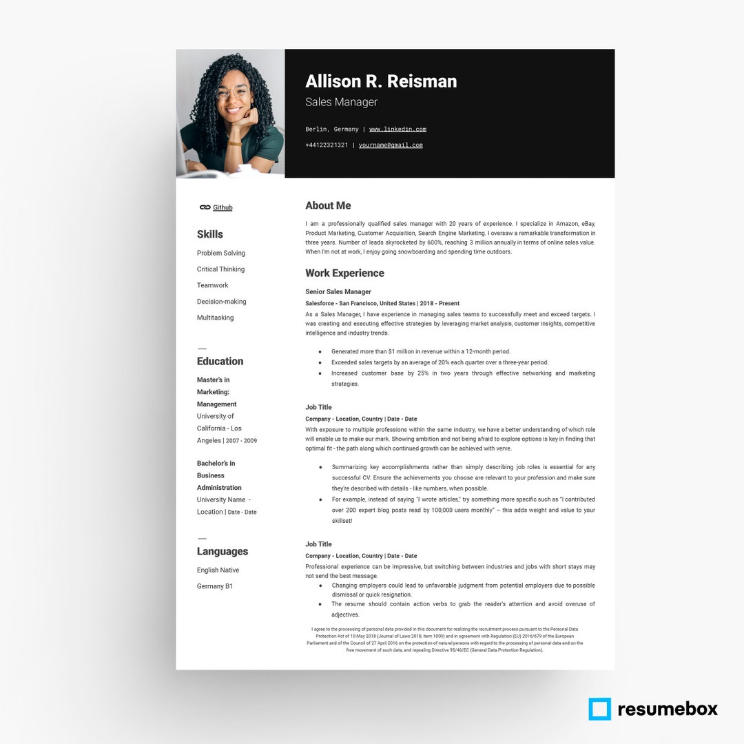 Score Your Dream Job: Stunning Resume Templates to Help You Stand Out ...