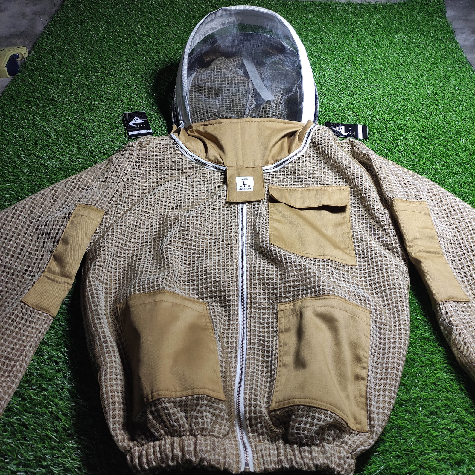 Brown Beekeeping Ventilated Jacket With Fencing Veil/ventilated Jacket ...