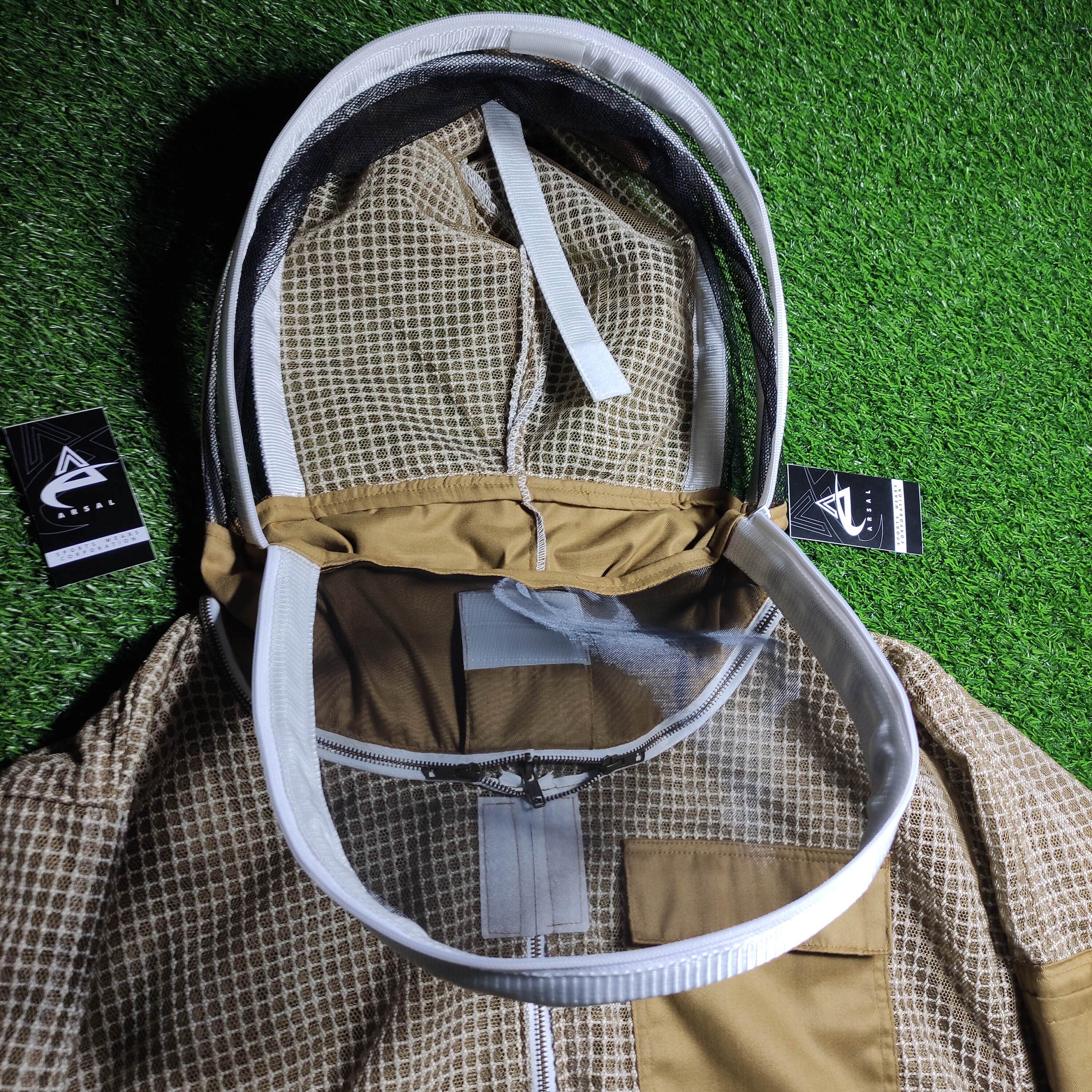 Brown Beekeeping Ventilated Jacket With Fencing Veil/ventilated Jacket ...