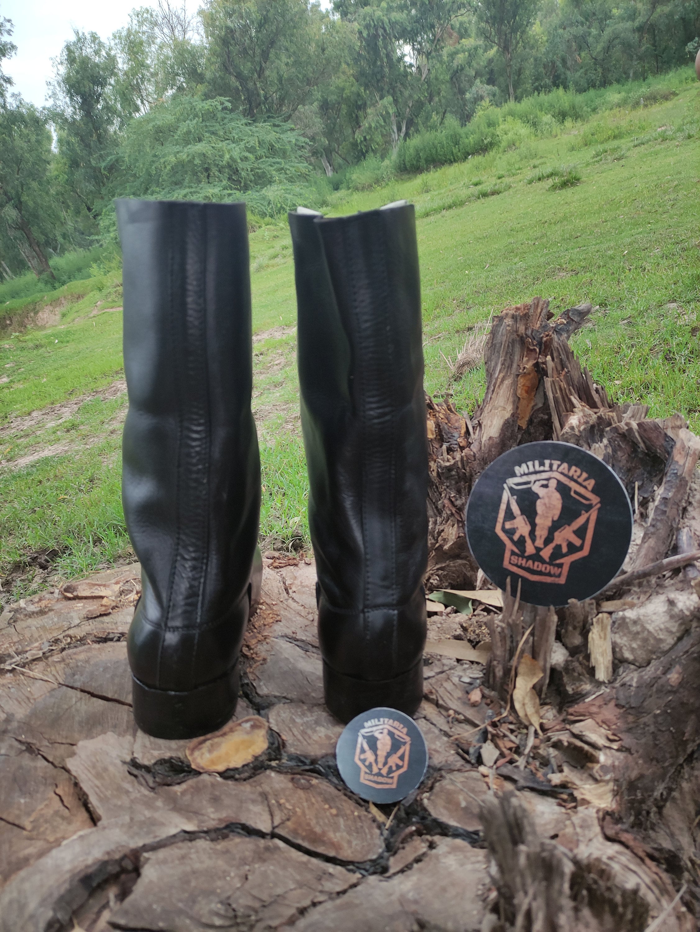Leather Long Boots With Hobnails, Marching Boots Army, Horseback Riding ...