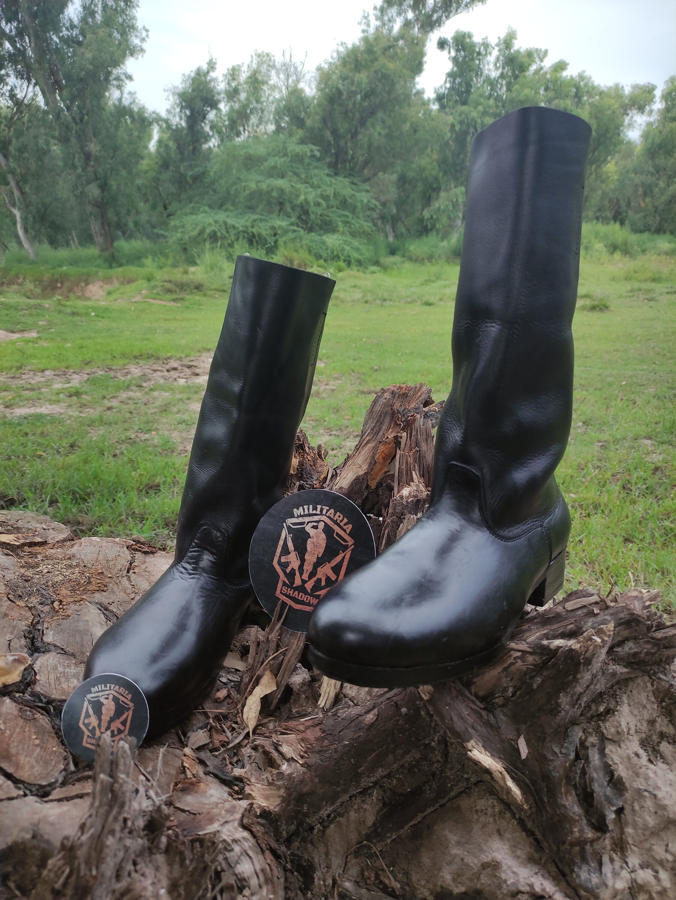 Leather Long Boots With Hobnails, Marching Boots Army, Horseback Riding ...