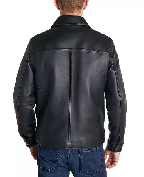 Men's Classic Leather Jacket, Men's Leather Jacket, Vintage Leather,90s ...