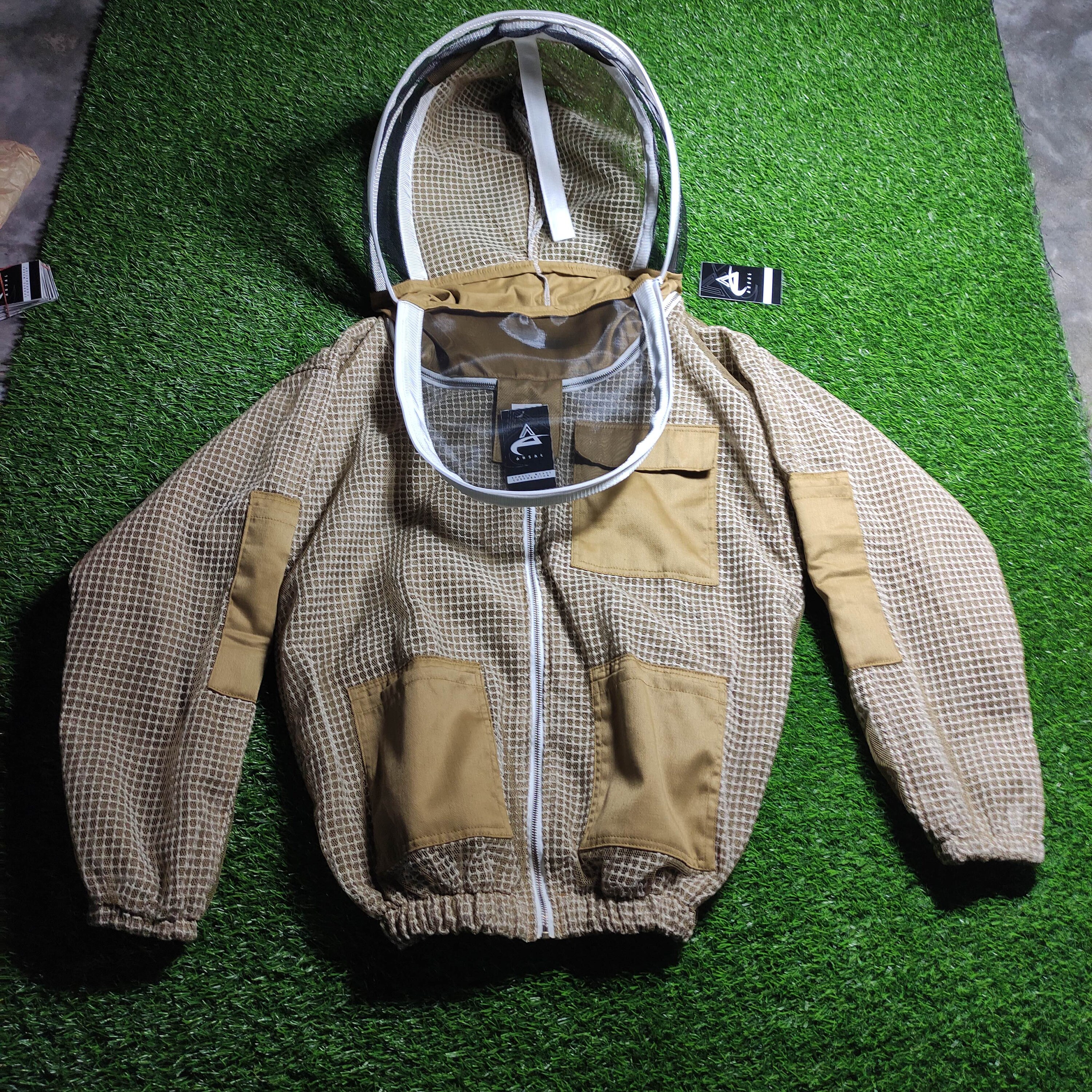 Brown Beekeeping Ventilated Jacket With Fencing Veil/ventilated Jacket ...
