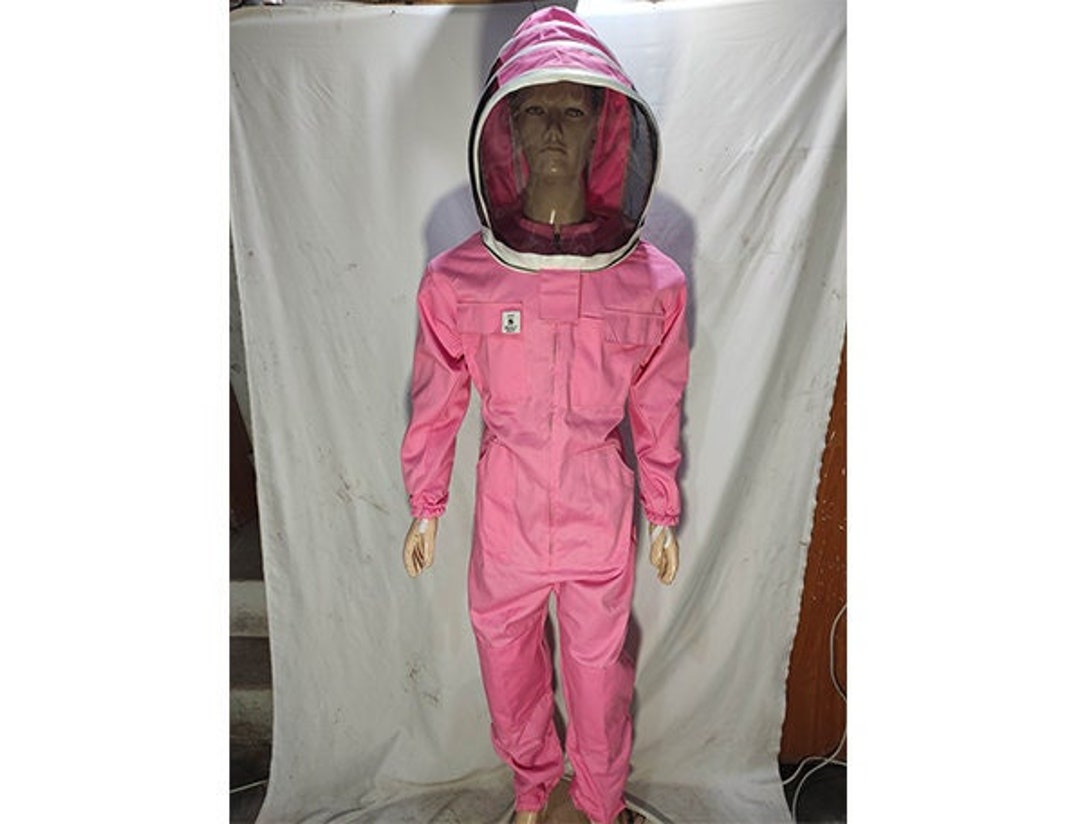 Pink Cotton Beekeeping Full Suits Heavy Duty Unisex Bee Beekeeper ...
