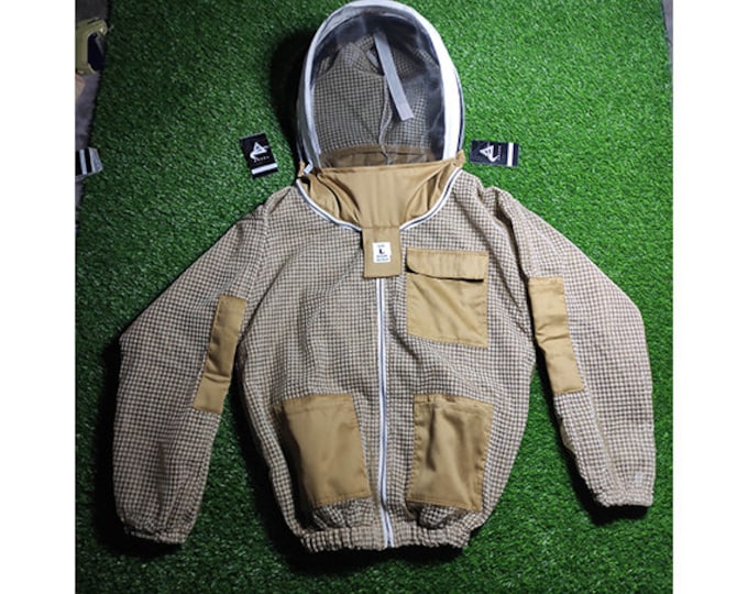 Brown Beekeeping Ventilated Jacket With Fencing Veil/ventilated Jacket ...