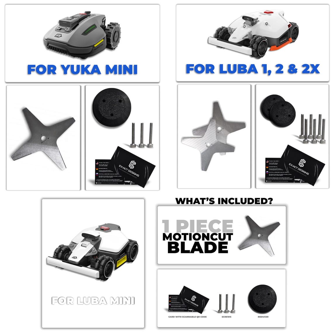 Motioncut - Performance Upgrade Blade for Mammotion Luba 1, 2, 2X, Luba ...