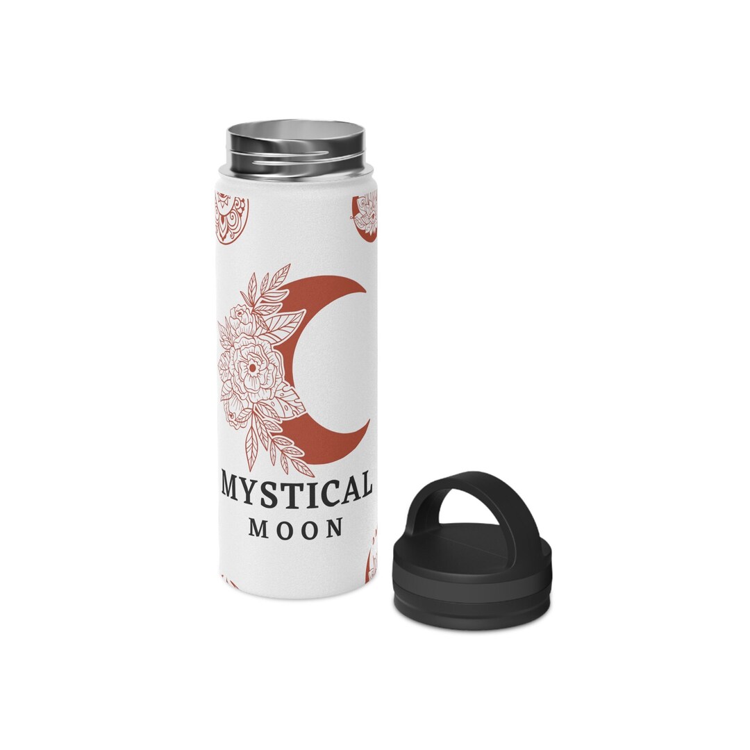Mystical Moon Stainless Steel Water Bottle, Handle Lid Moon Travel ...