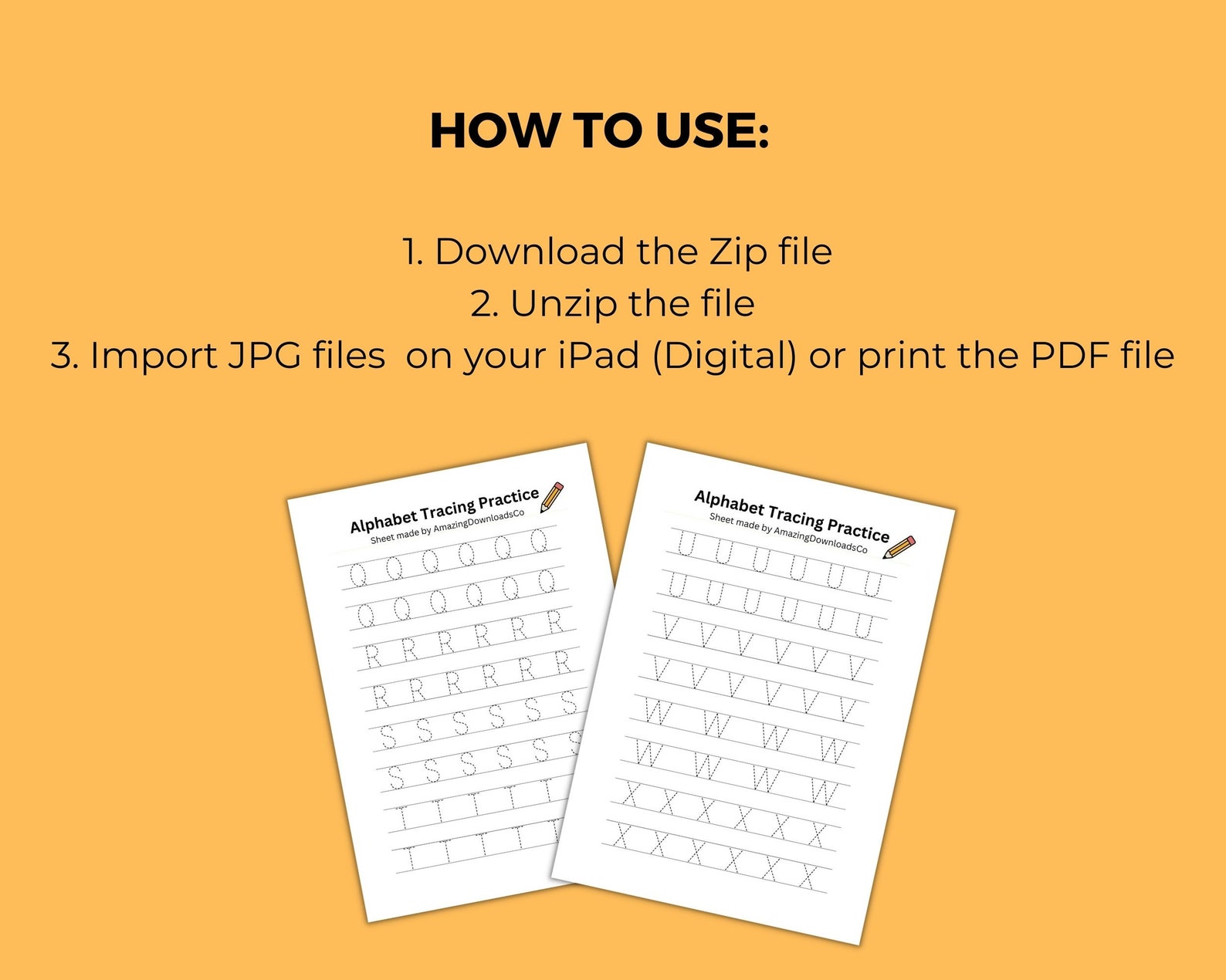 Handwriting Practice Printable Sheets, Alphabet Writing Practice, ABC ...