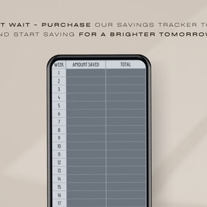 Printable Weekly Savings Planner Track Your Goals, Expenses and ...