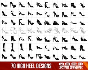Heels SVG / High Heels Svg / Women Shoe Svg / Stiletto Svg / Cut File ...
