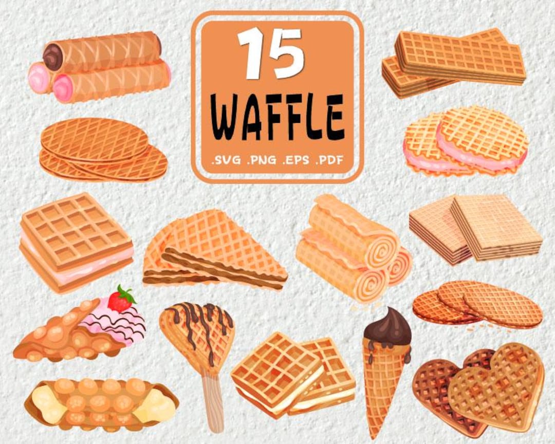 Cartoon Waffle Svg, Cartoon Waffle Png, SVG PNG Digital Download, SVG ...