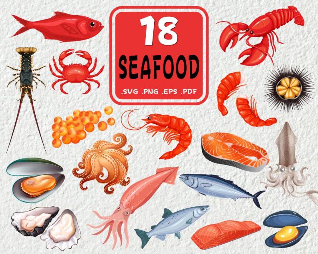 Seafood Svg Bundle, LOBSTER SVG, Lobster Clipart, Lobster Cut File ...