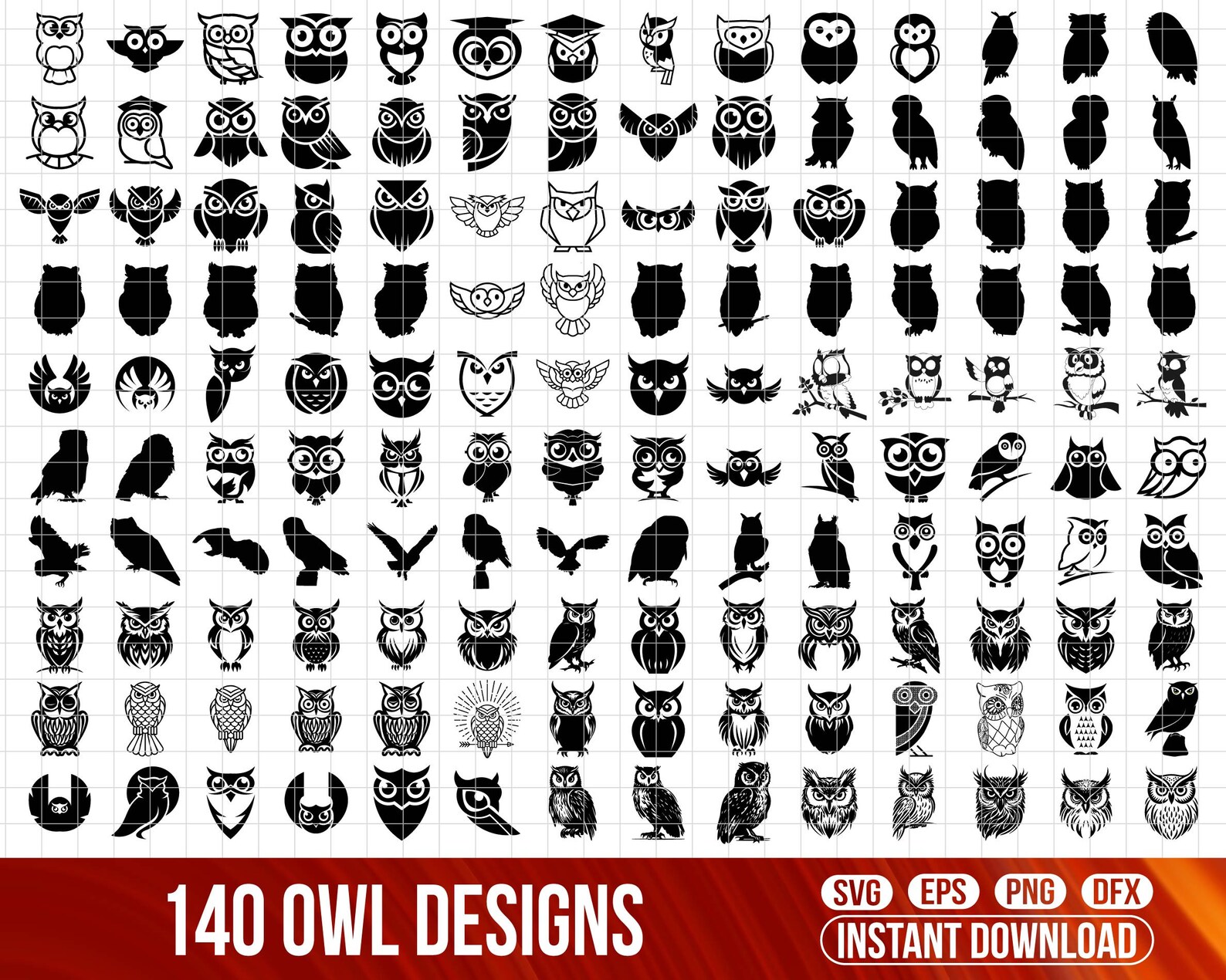 Owl SVG Bundle, Birds SVG Bundle, Owl Cut File, Owl Clipart, Owl Svg ...